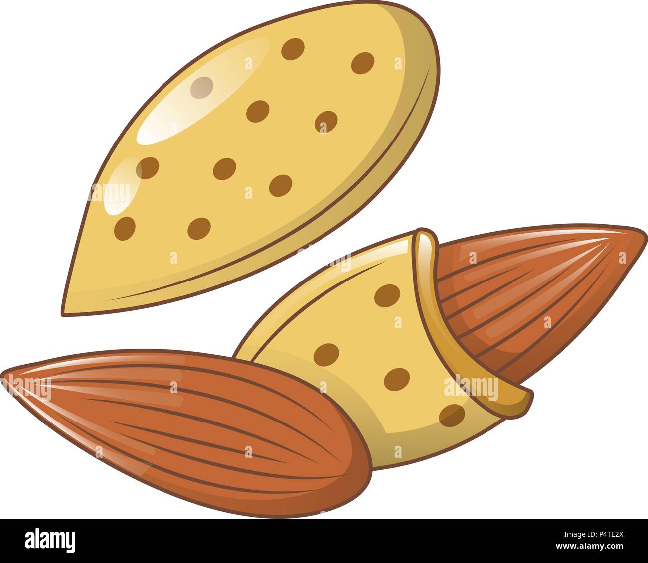 Almonds shell icon, cartoon style Stock Vector Image & Art - Alamy