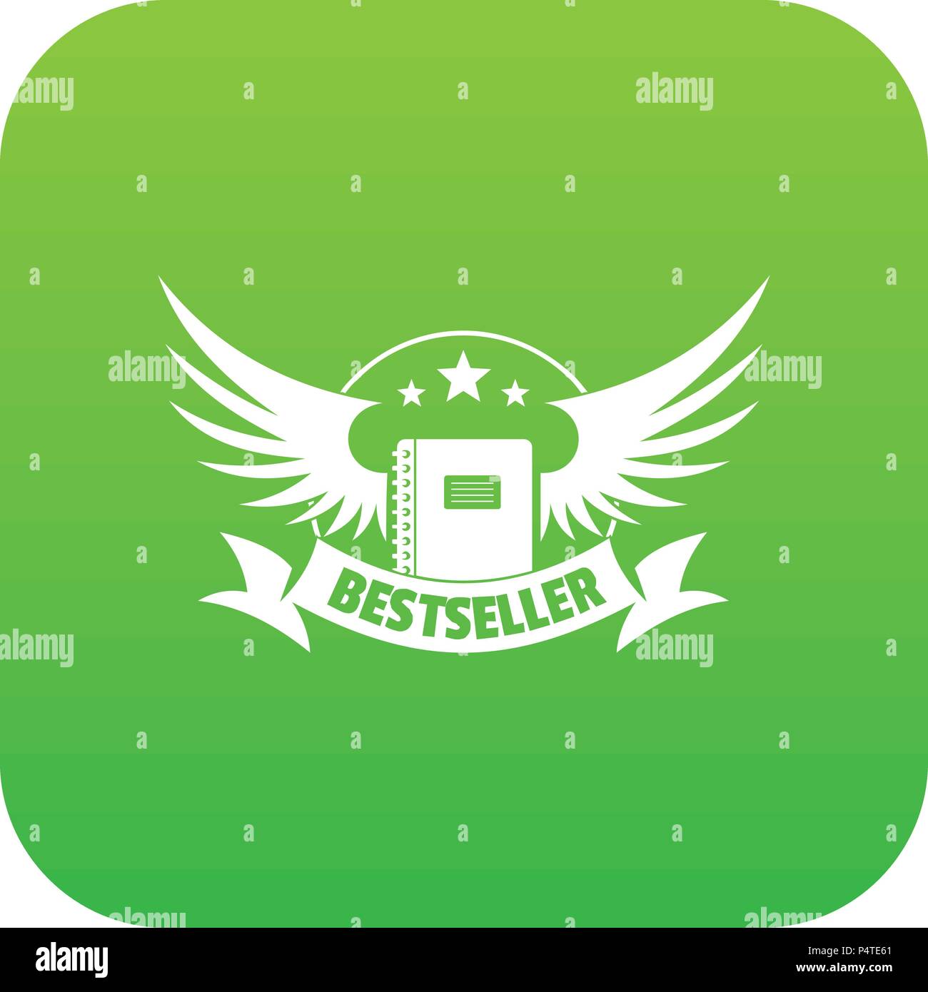 Bestseller icon green vector Stock Vector Image & Art - Alamy