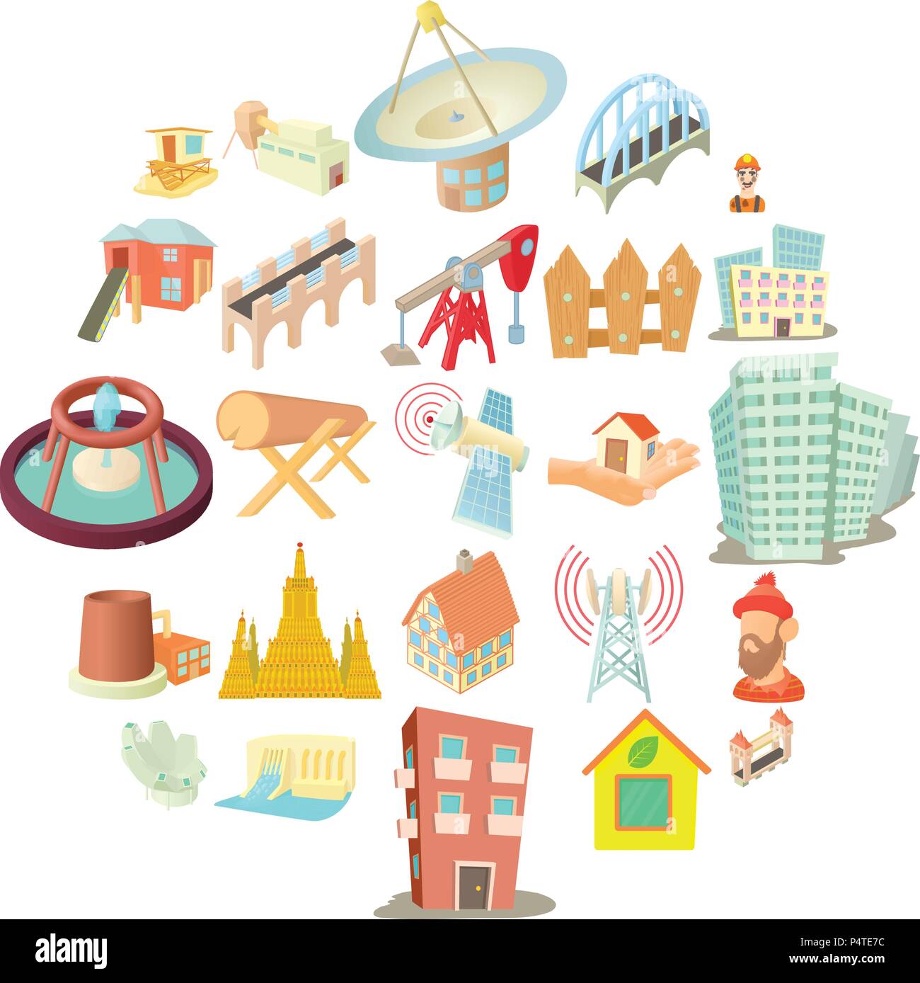 Subject icons set, cartoon style Stock Vector Image & Art - Alamy