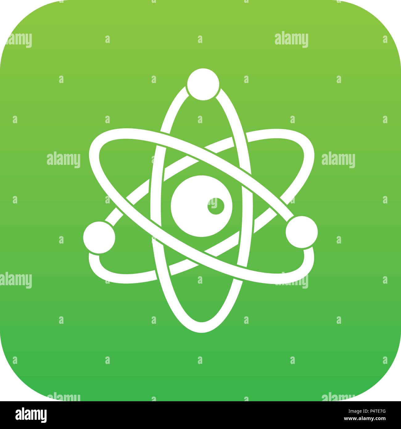 Atomic model icon digital green Stock Vector Image & Art - Alamy