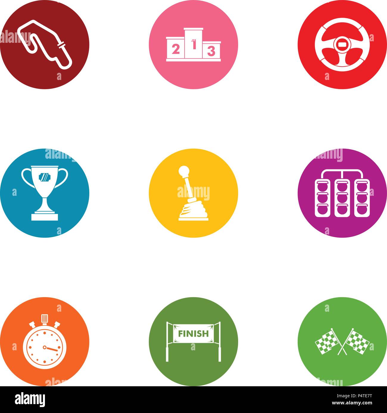 Rapid motion icons set, flat style Stock Vector Image & Art - Alamy