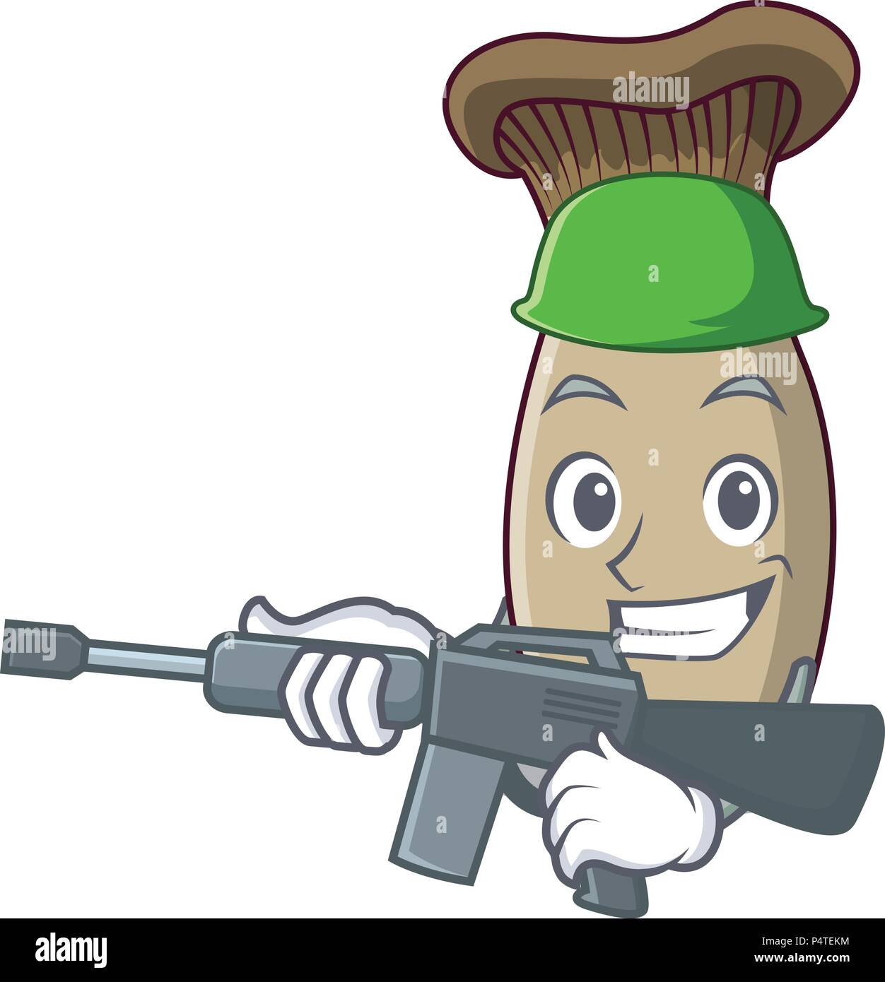 Army king trumpet mushroom character cartoon Stock Vector Image & Art ...