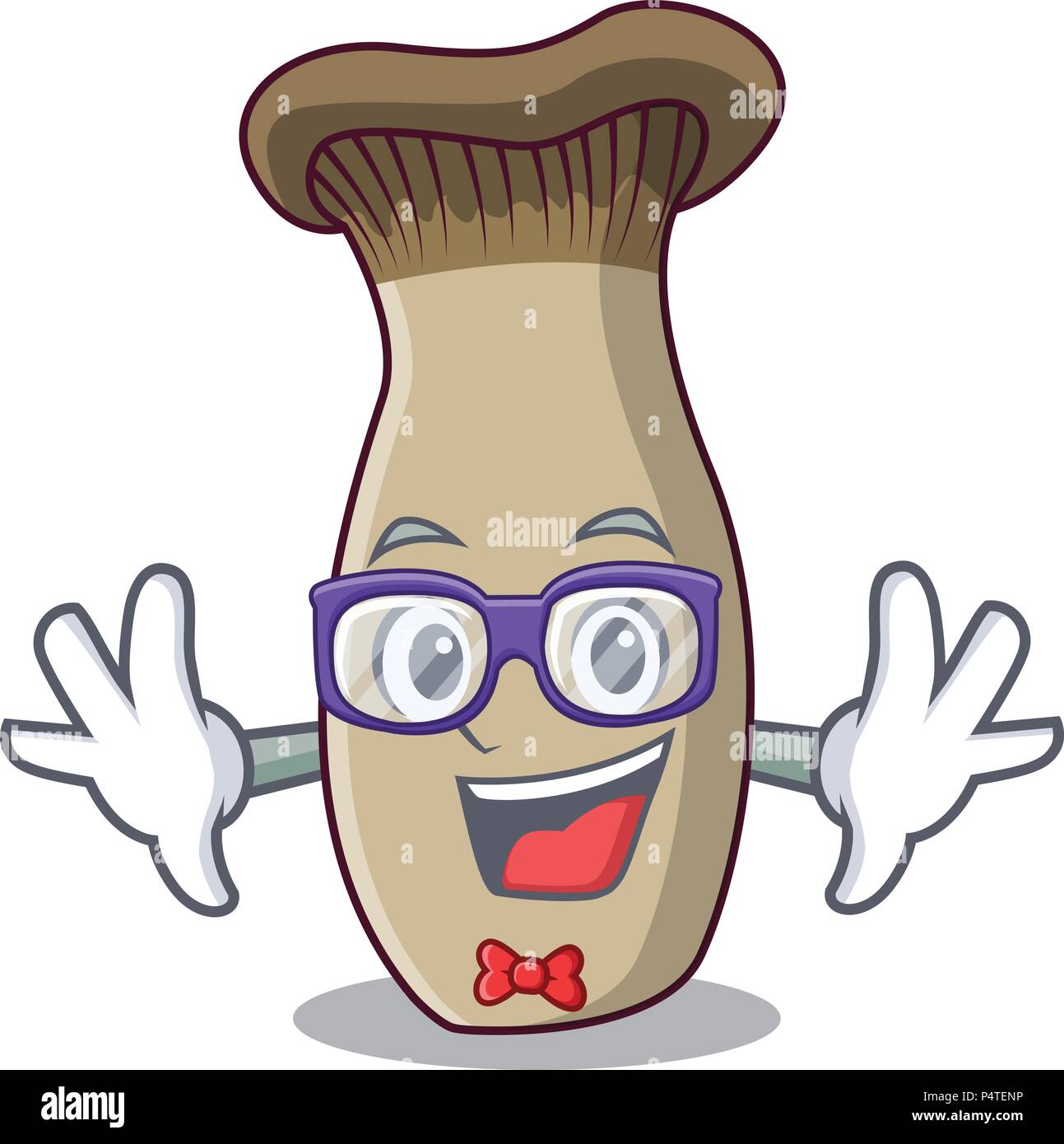Geek king trumpet mushroom character cartoon Stock Vector Image & Art ...