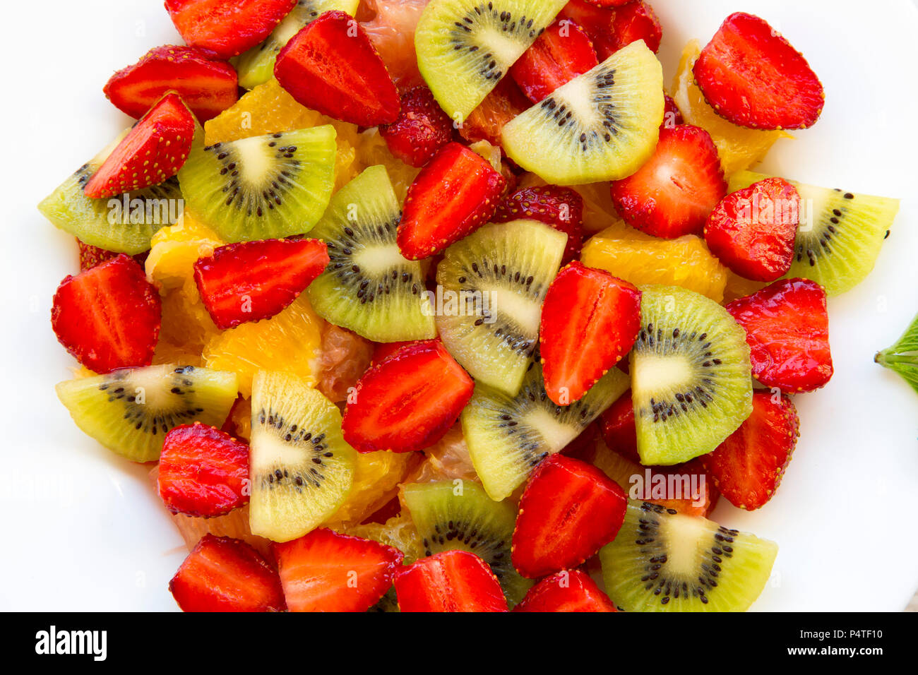 Fruit salad top view hi-res stock photography and images - Alamy