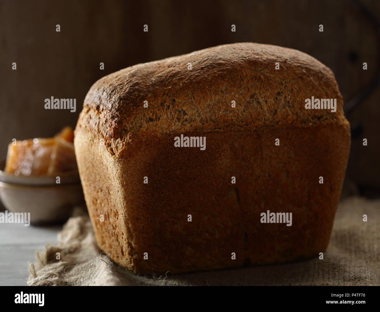 One loaf of rustic bread, healthy food Stock Photo - Alamy
