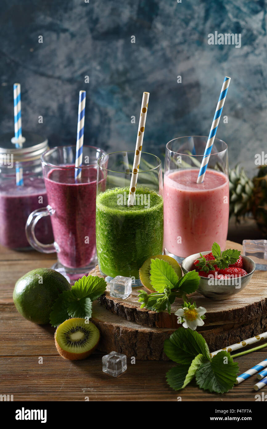 Set of summer beverages, food and drink Stock Photo - Alamy