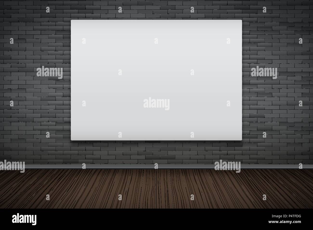 Brick wall information sign Stock Vector Images - Alamy