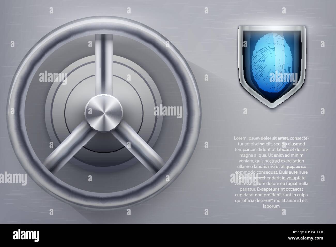 Safe with fingerprint lock Stock Vector Image & Art - Alamy