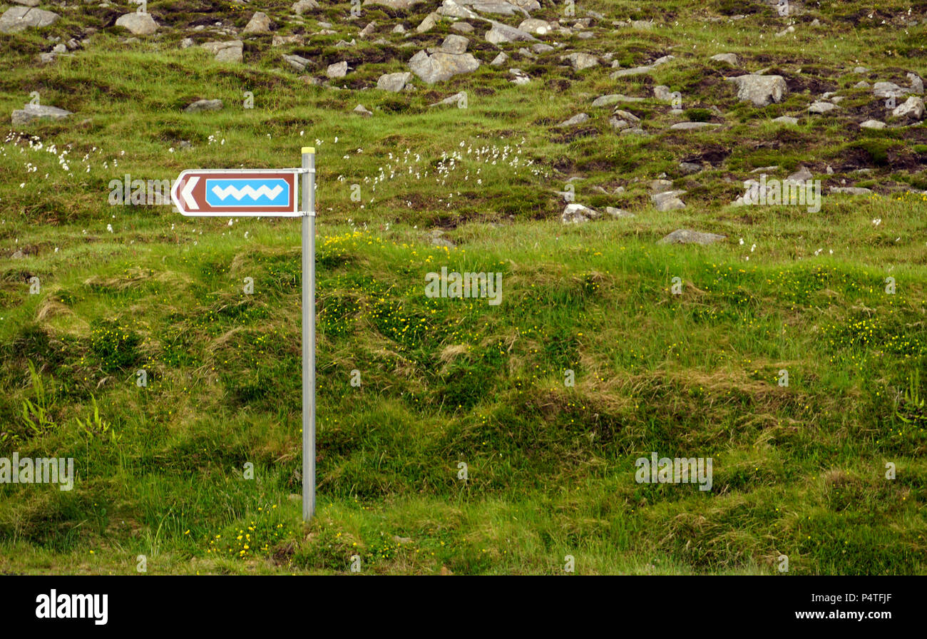 Ireland Wild Atlantic Way Sign Donegal Stock Photo - Alamy