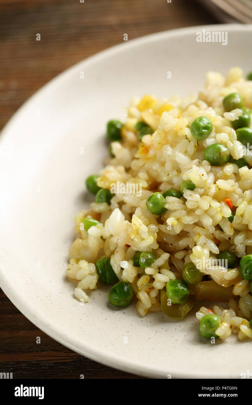Vegetarian rice dish, food close-up Stock Photo - Alamy