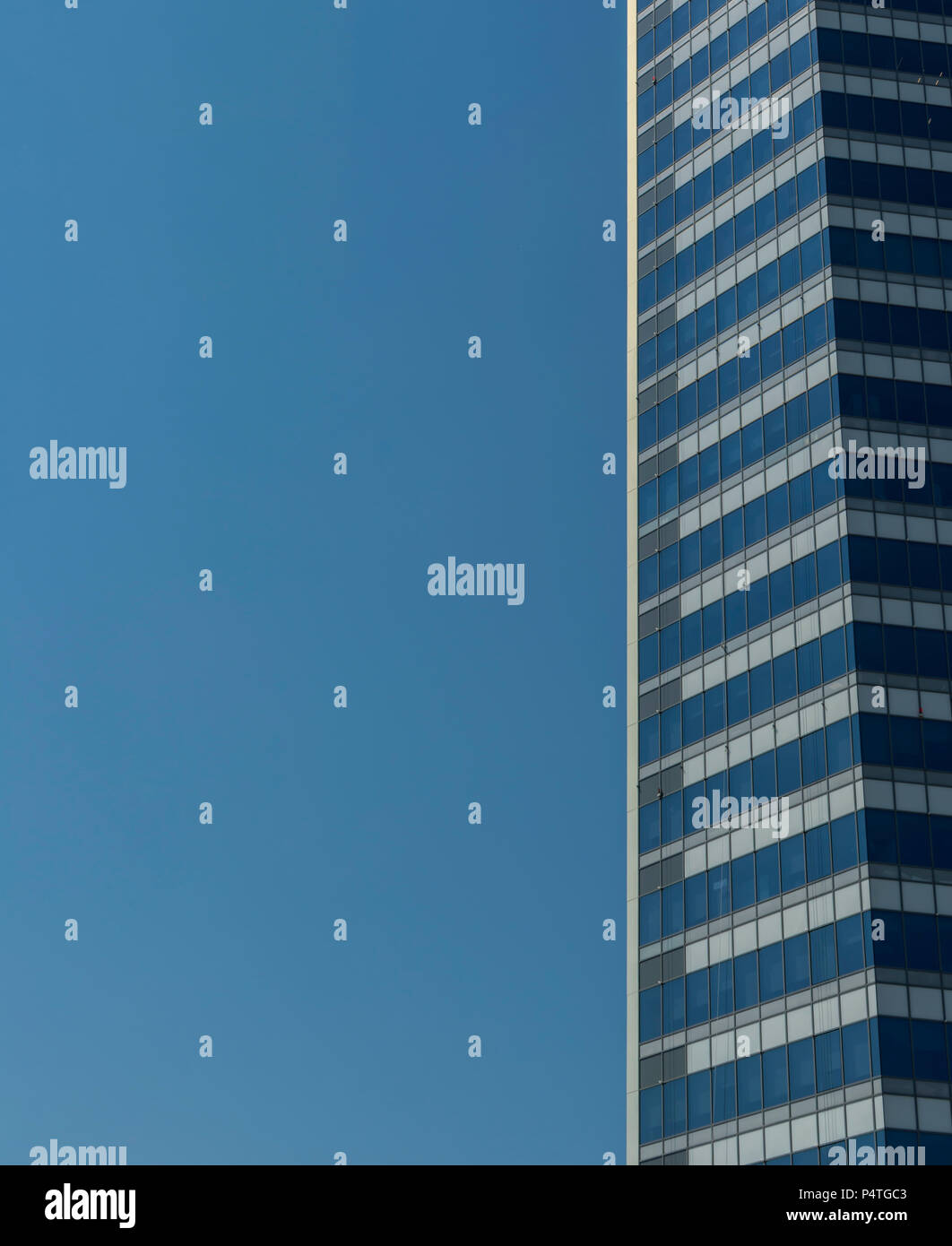 Facade of modern contemporary building, office building, business ...