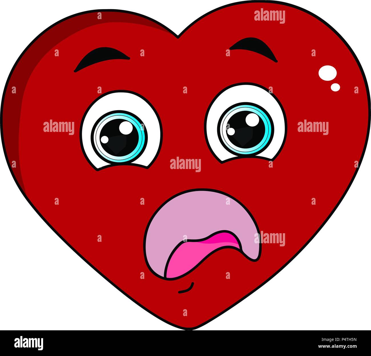 Cartoon heart is shocked hi-res stock photography and images - Alamy
