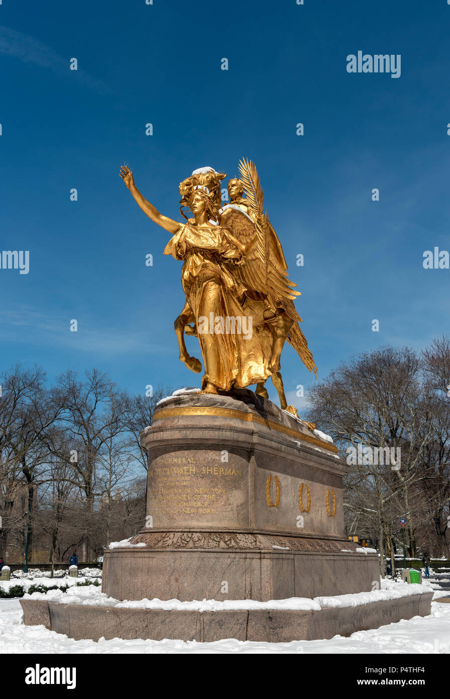 William Tecumseh Sherman Monument at Grand Army Plaza, Manhattan, New ...