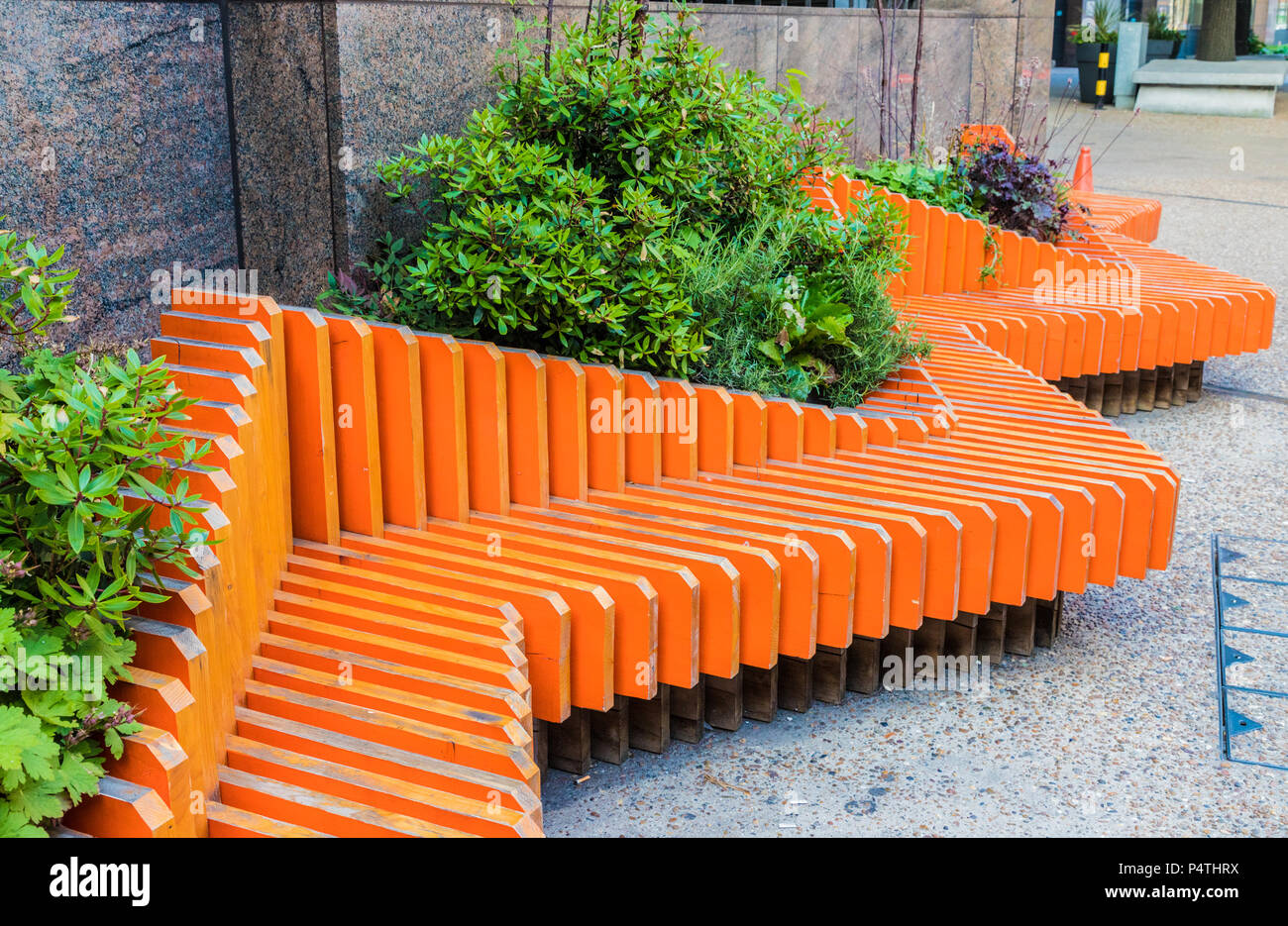 colorful park bench Stock Photo - Alamy