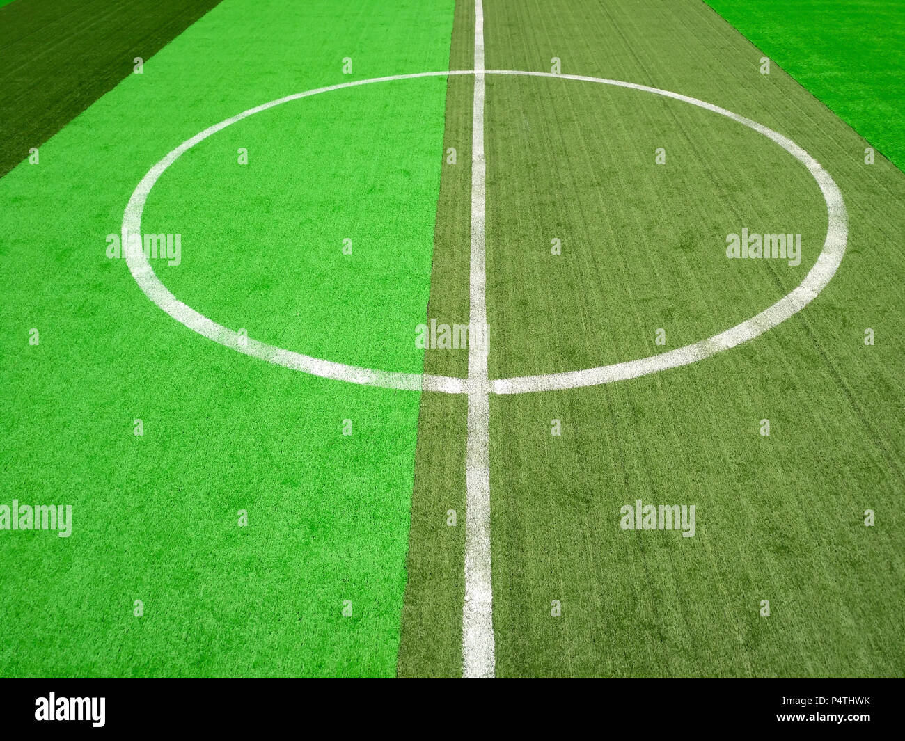 central circle of an indoor soccer field Stock Photo - Alamy