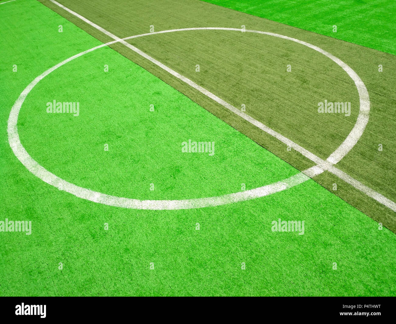 central circle of an indoor soccer field Stock Photo - Alamy