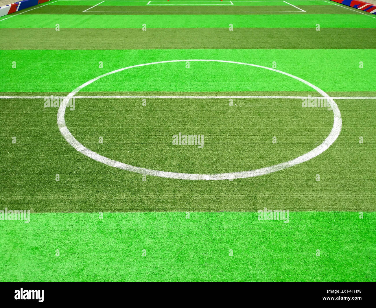 central circle of an indoor soccer field Stock Photo - Alamy