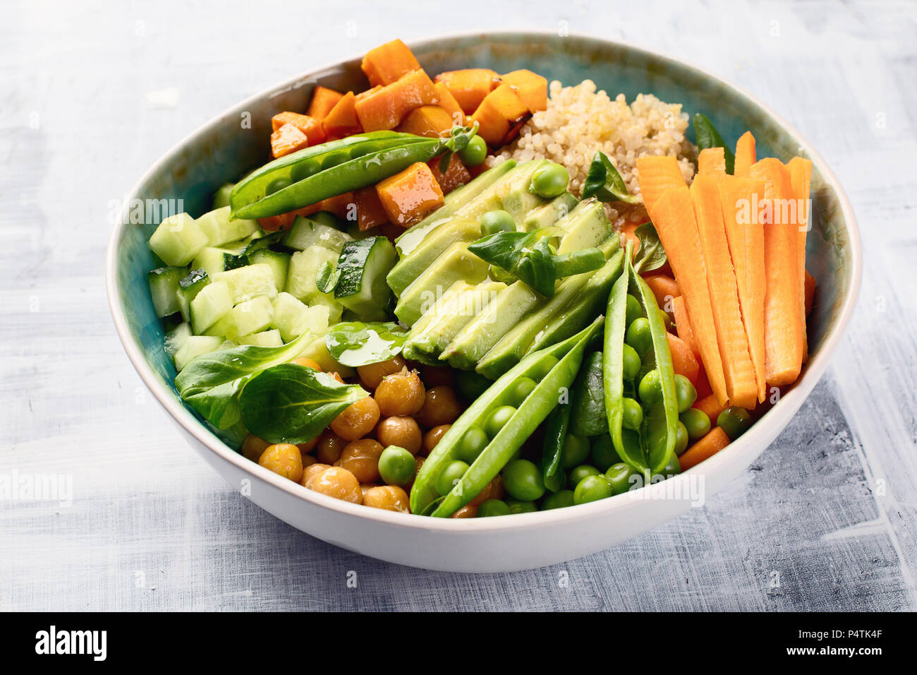 Vegan lunch bowl. Healthy eating concept Stock Photo - Alamy
