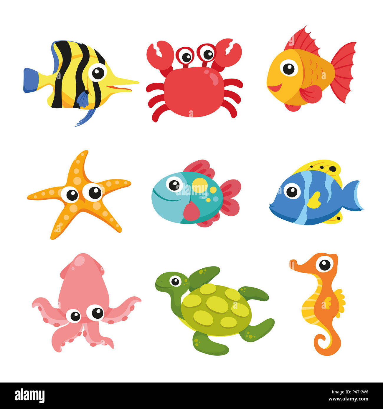 ocean vector collection design Stock Photo - Alamy