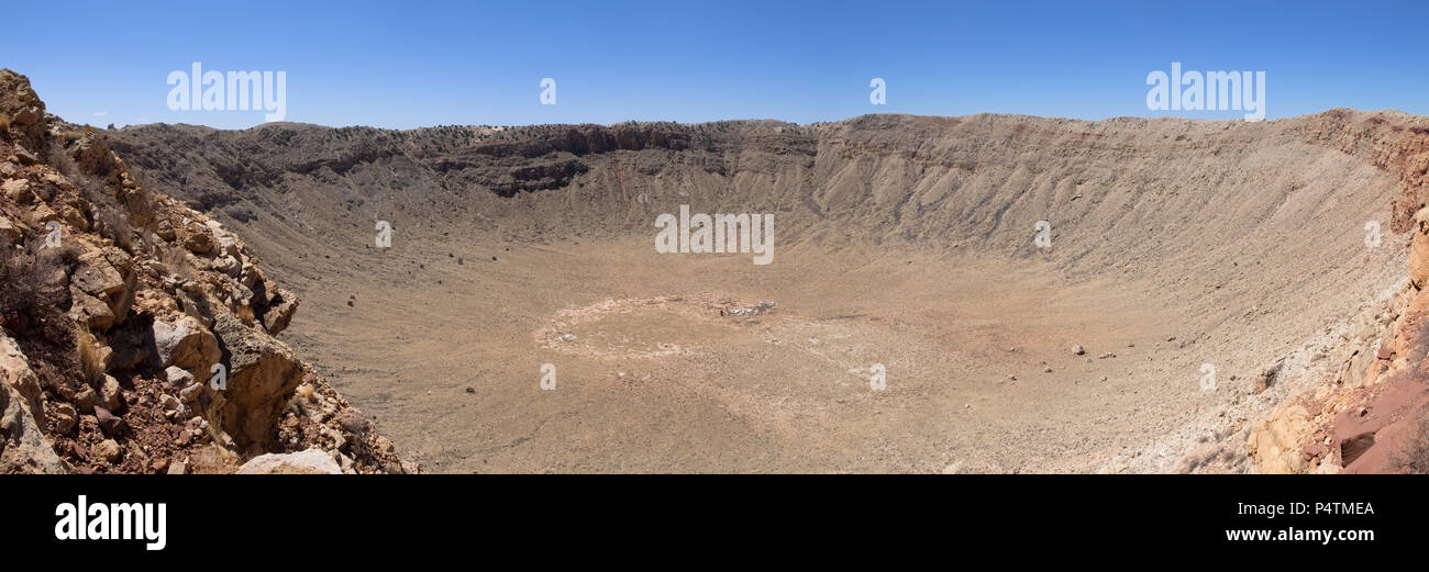 Meteor Crater - a meteorite impact site in Northern Arizona. The crater ...
