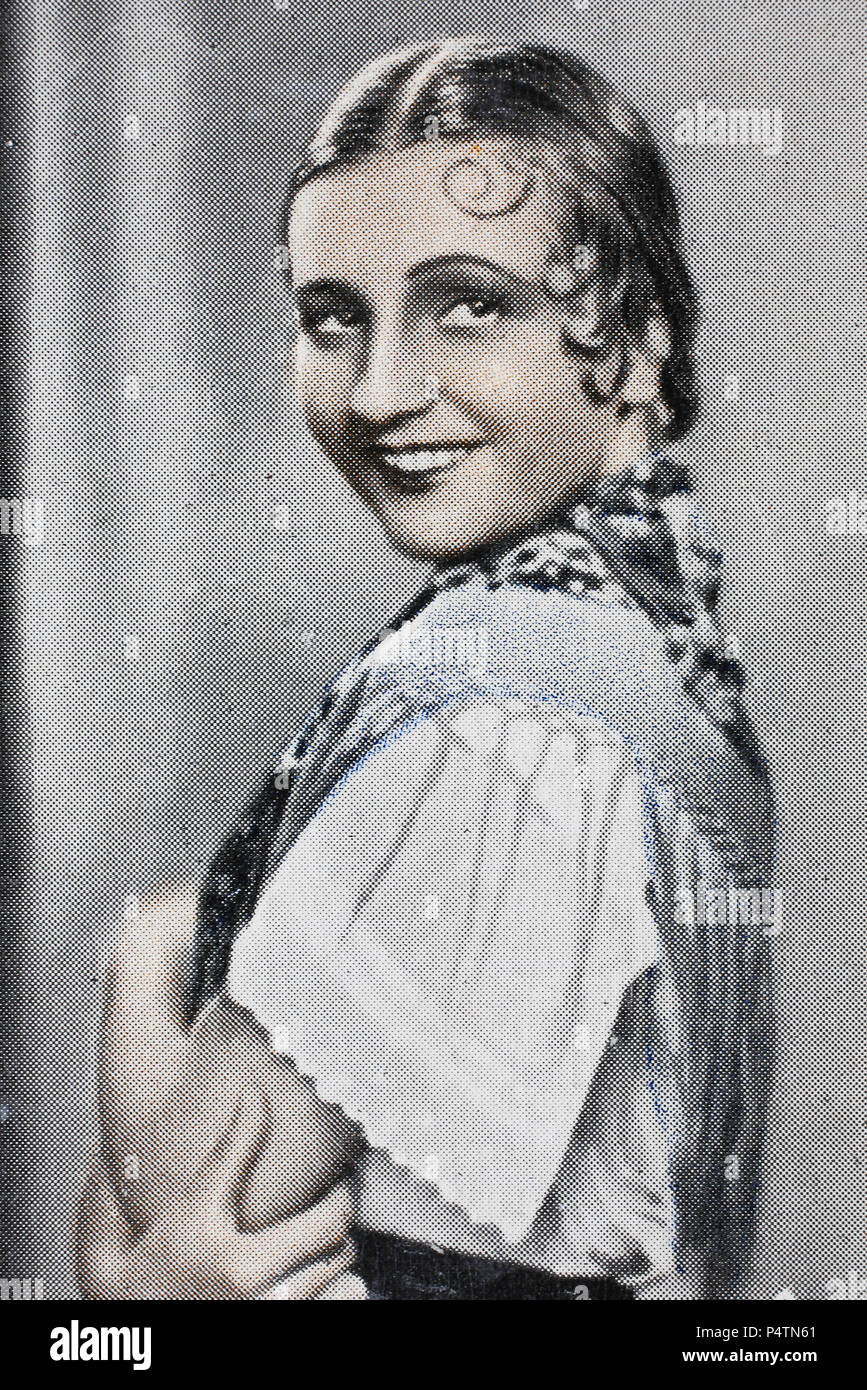 Elfriede Jerra, born 1911, german actress, digital improved ...