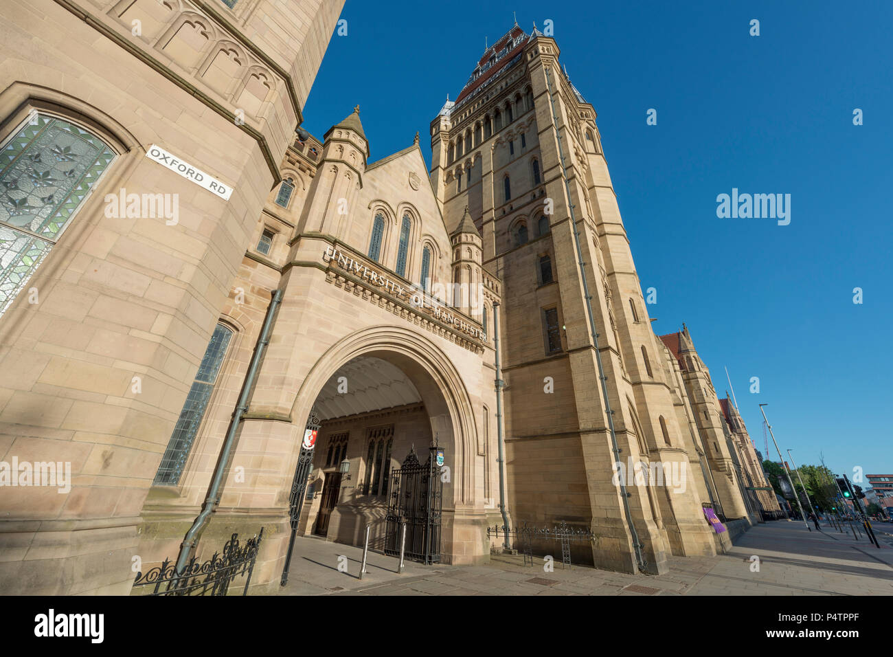 The signage of the Whitworth Building at The University of Manchester ...