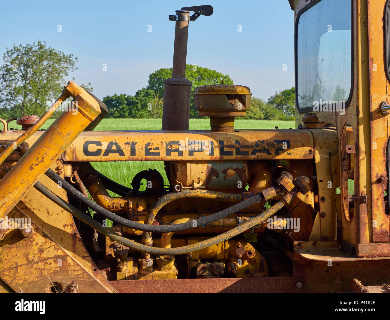 A Close up photograph showing the working pieces of the Caterpillar ...
