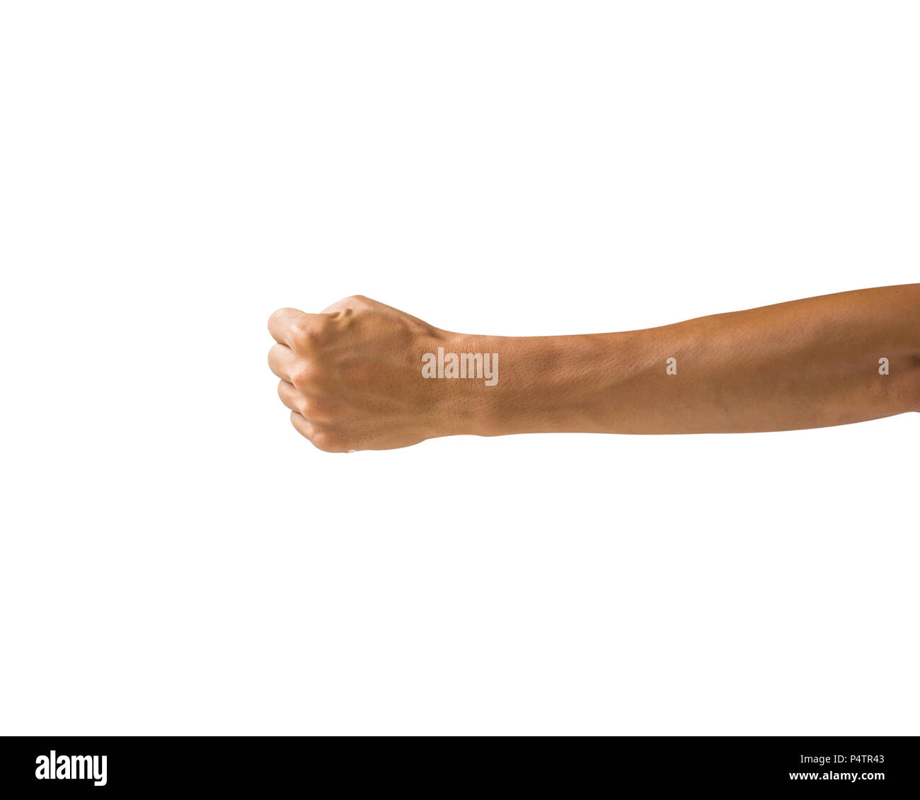 Clipping path hand gestures isolated on white background. Hand making ...