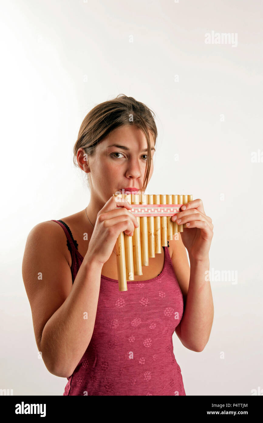 Pan pipes playing hi-res stock photography and images - Alamy