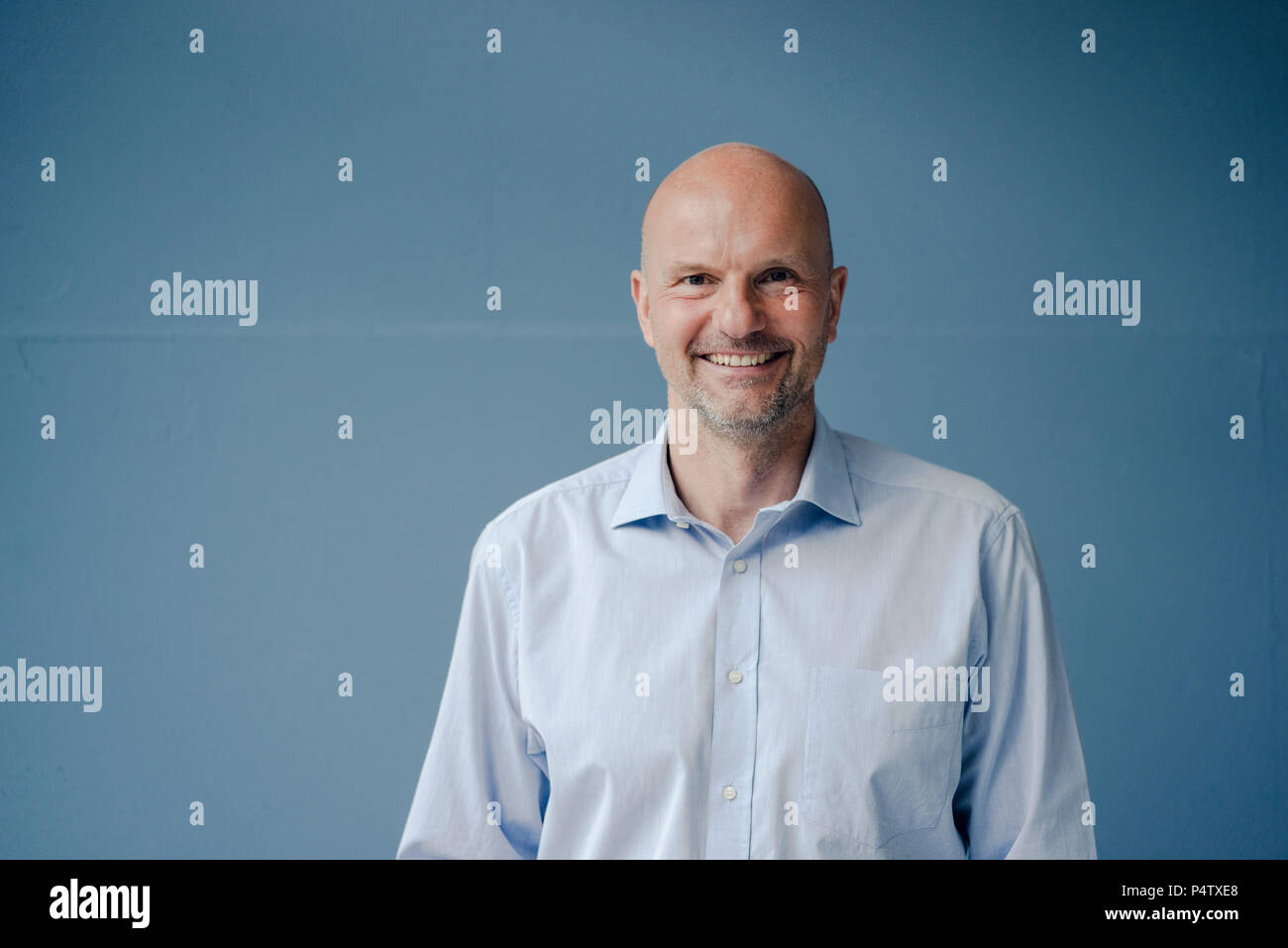 Happy baldy man hi-res stock photography and images - Alamy