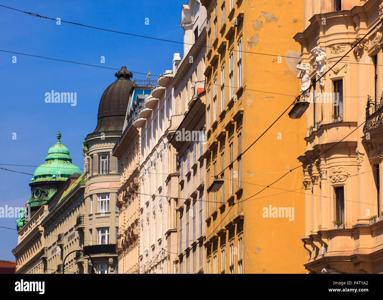 View of the typical dome in the Vienna building Stock Photo - Alamy