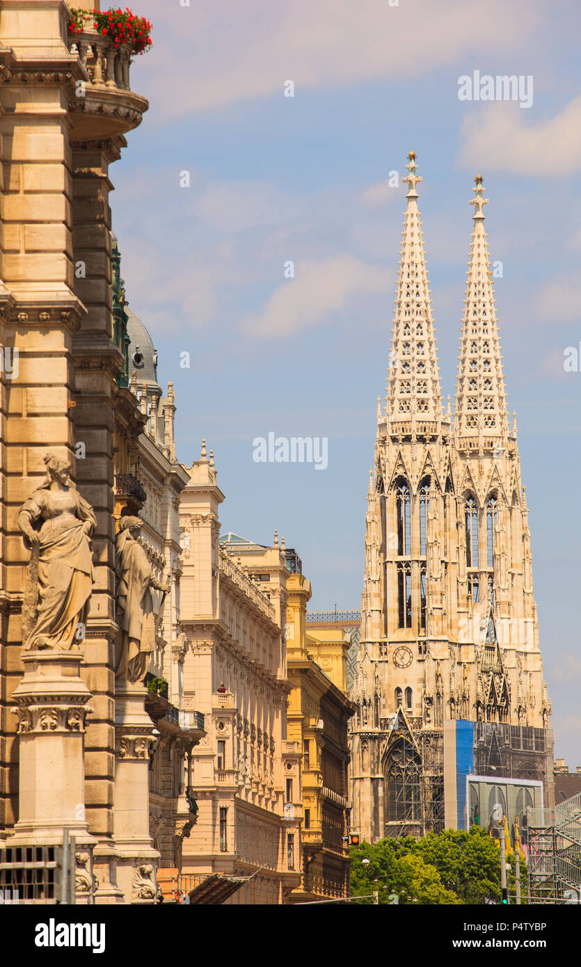 The Votivkirche in English "Votive Church" is a neo-Gothic church ...