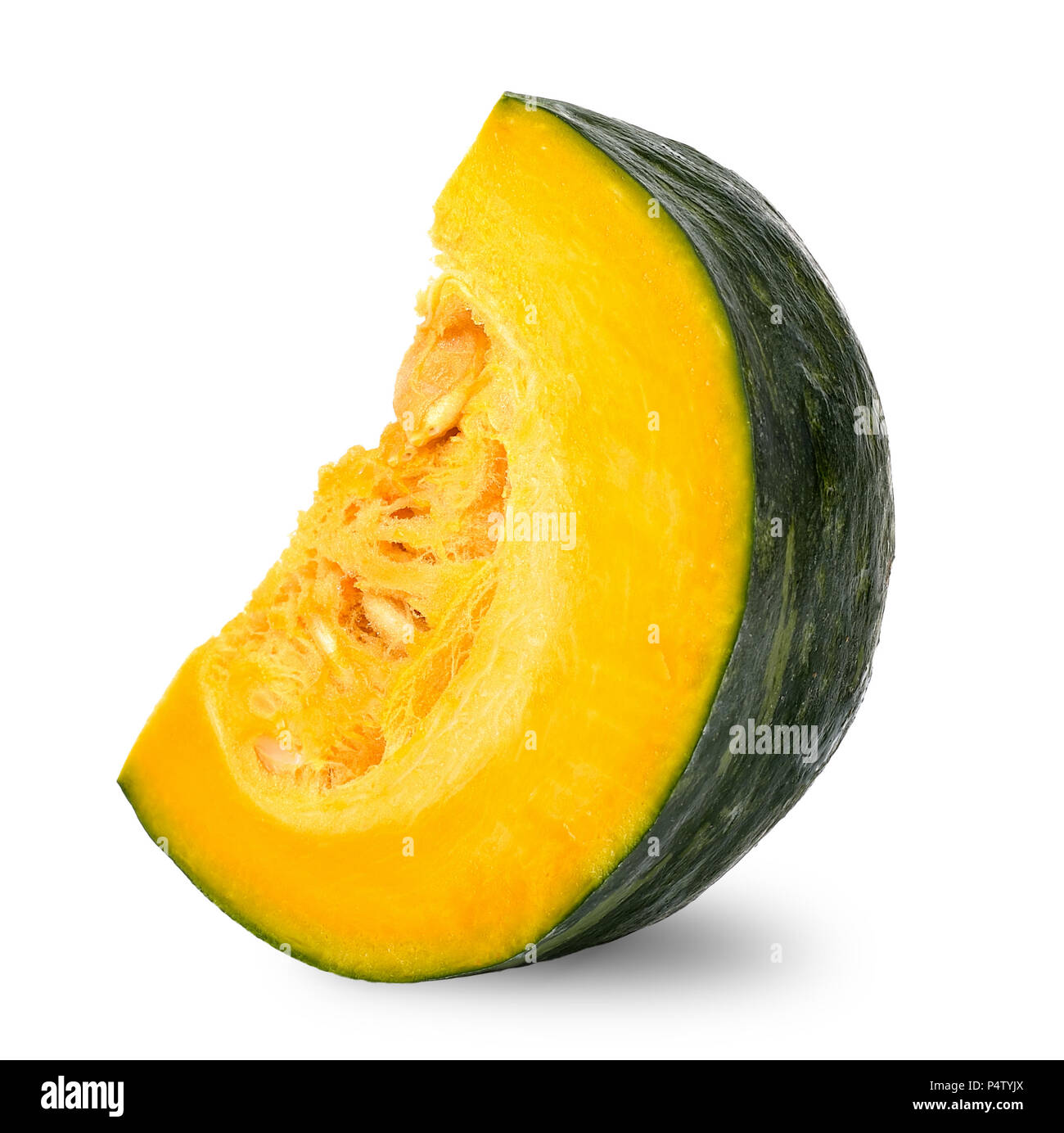 Slice pumpkin isolated on white with clipping path Stock Photo - Alamy