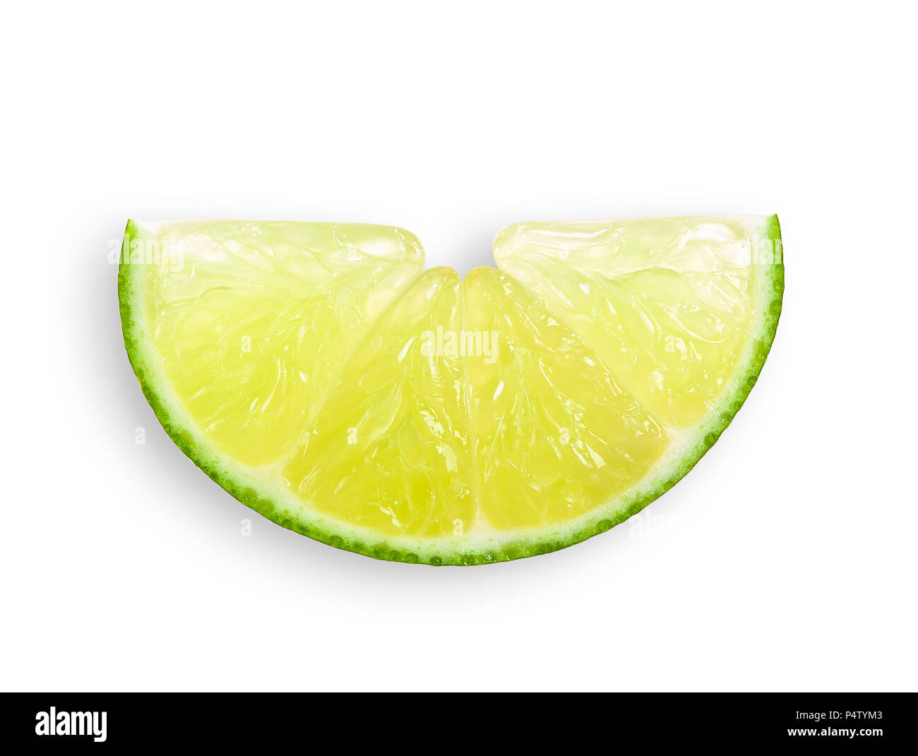 Slice lime isolated on white with clipping path Stock Photo - Alamy