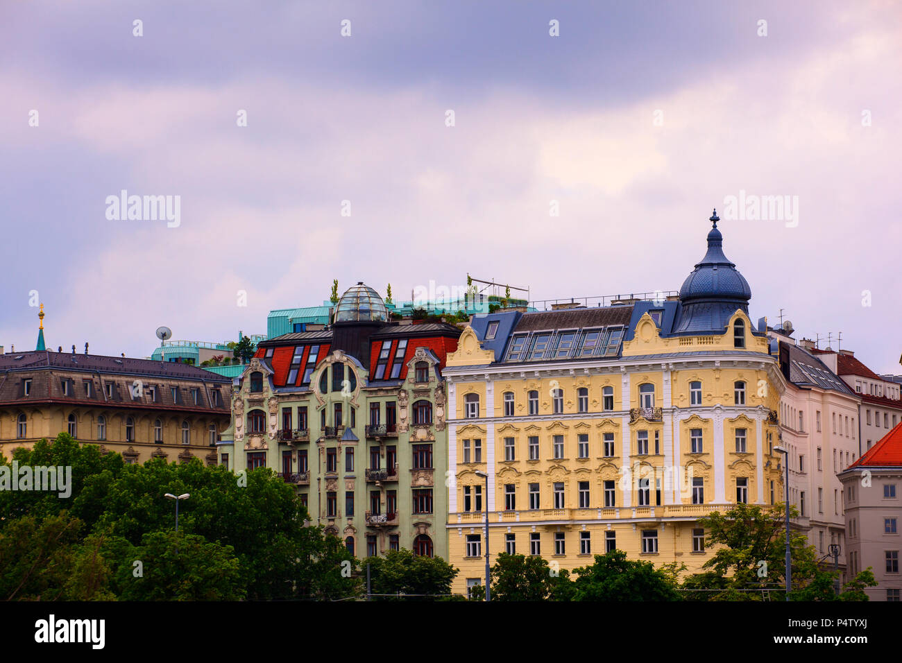 View of typical Viennese buildings in Vienna, Austria Stock Photo - Alamy