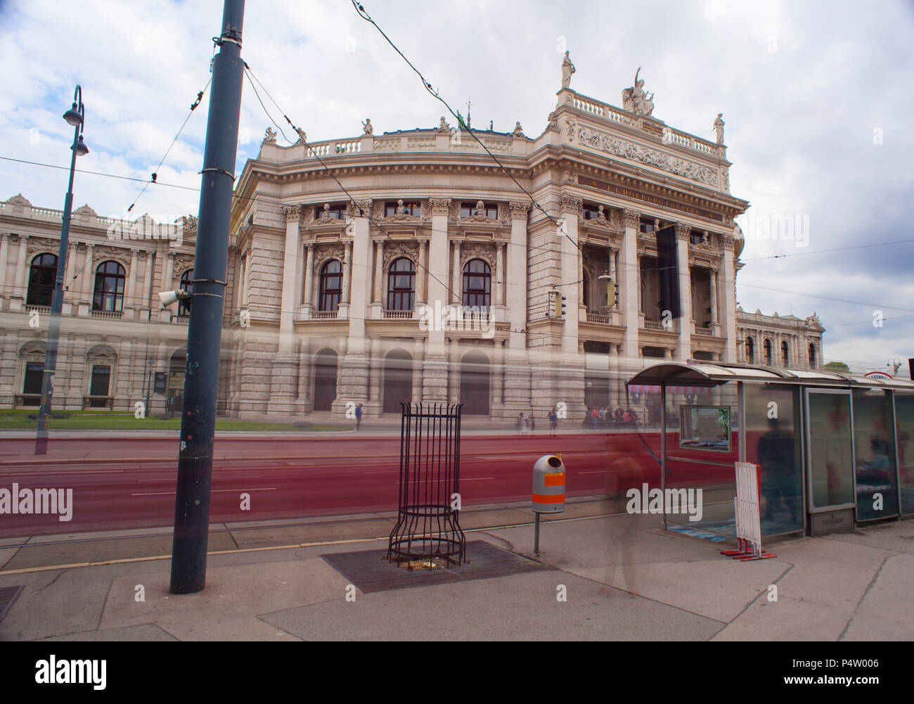 View of the Burgtheater Austrian National Theatre in Vienna Stock Photo ...