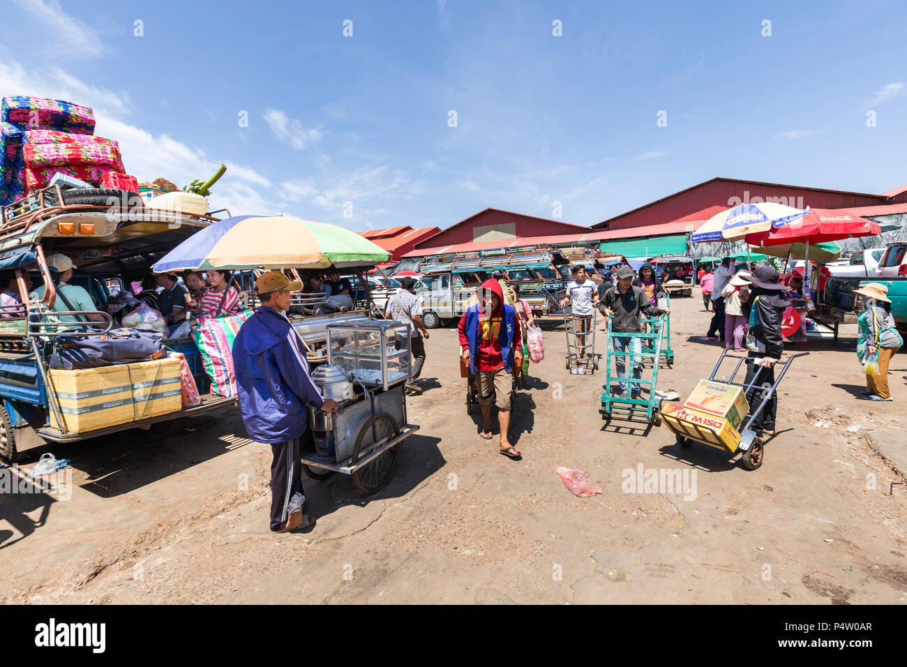 Market, Pakse, Laos Stock Photo - Alamy