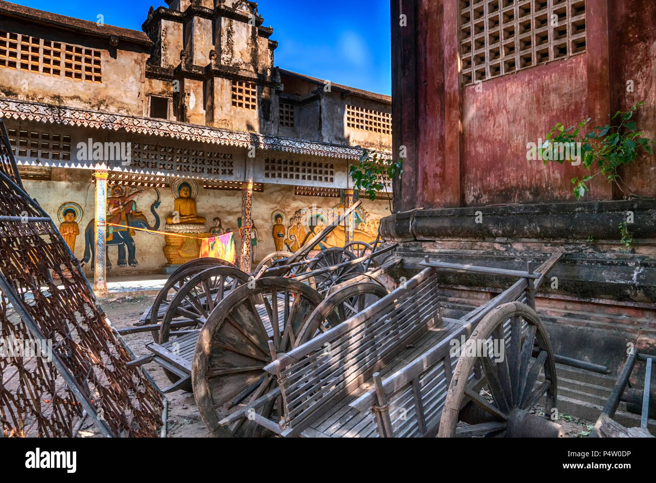 The old Monastery Courtyard Stock Photo - Alamy
