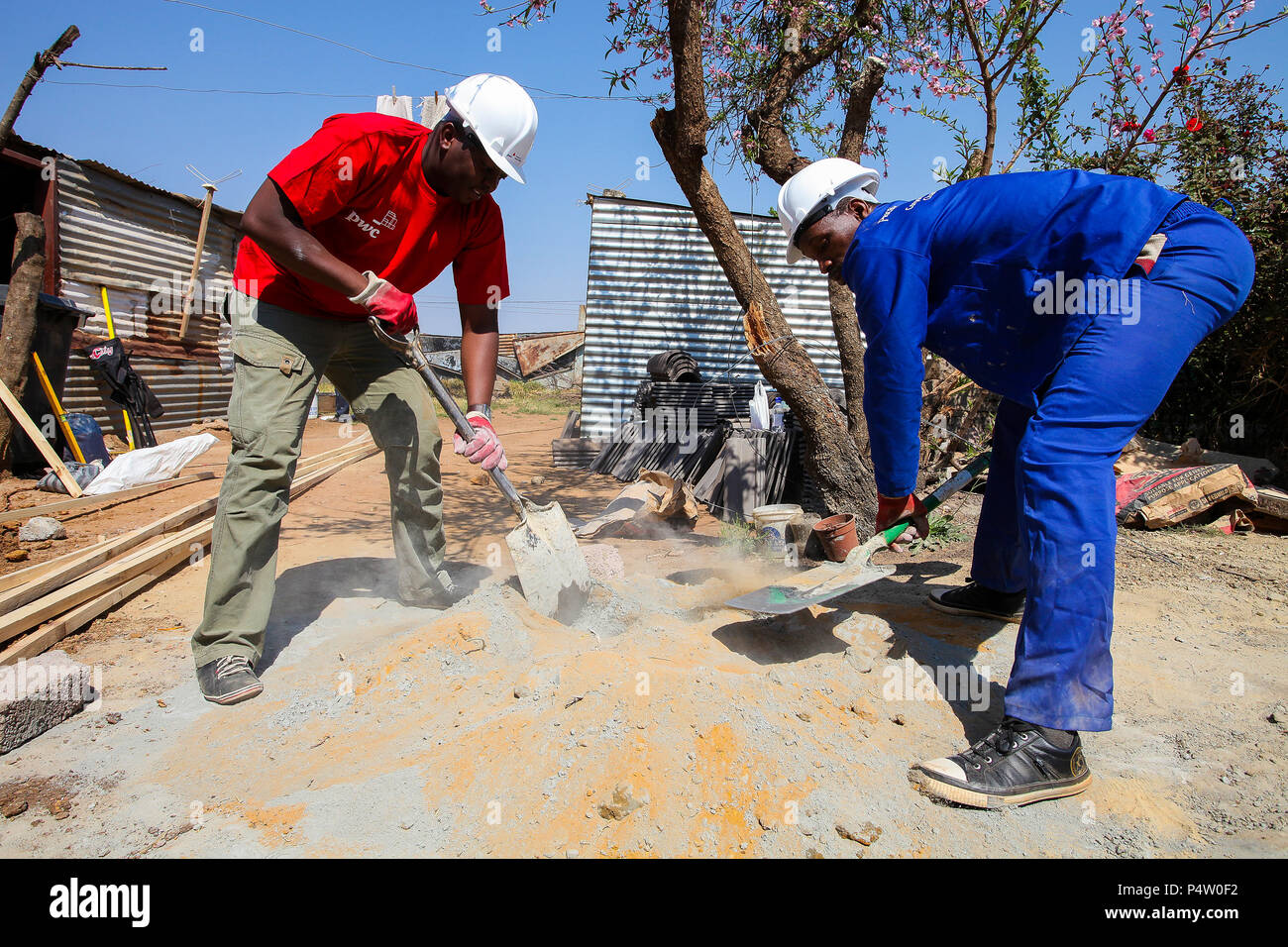 Soweto, South Africa, September 10, 2011, Diverse Community members ...