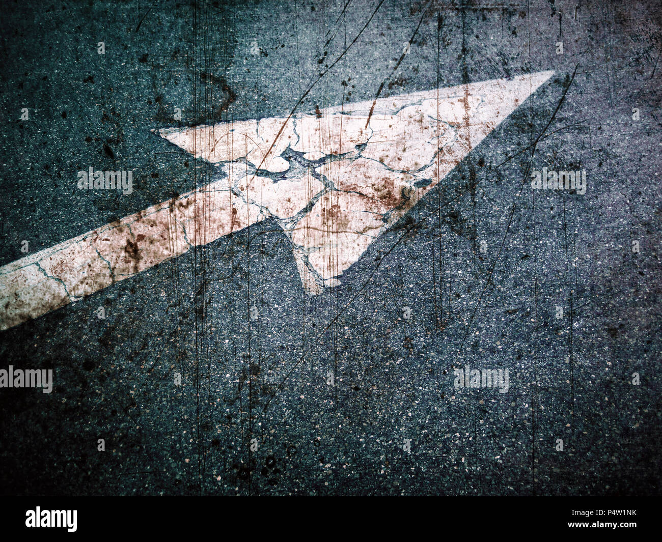 an image of arrow road sign Stock Photo - Alamy