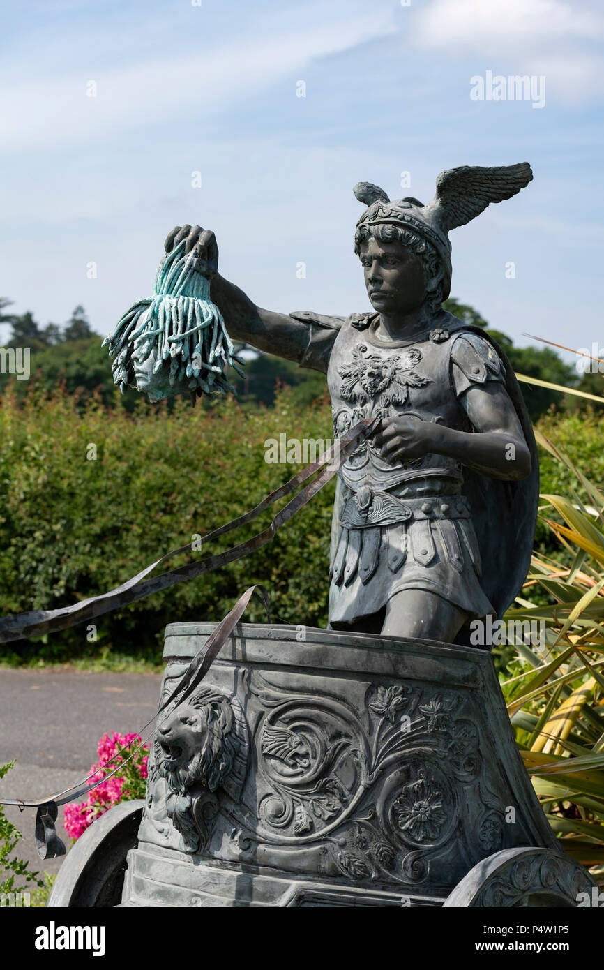 Roman chariot sculpture on display at the British Iron Work Centre ...