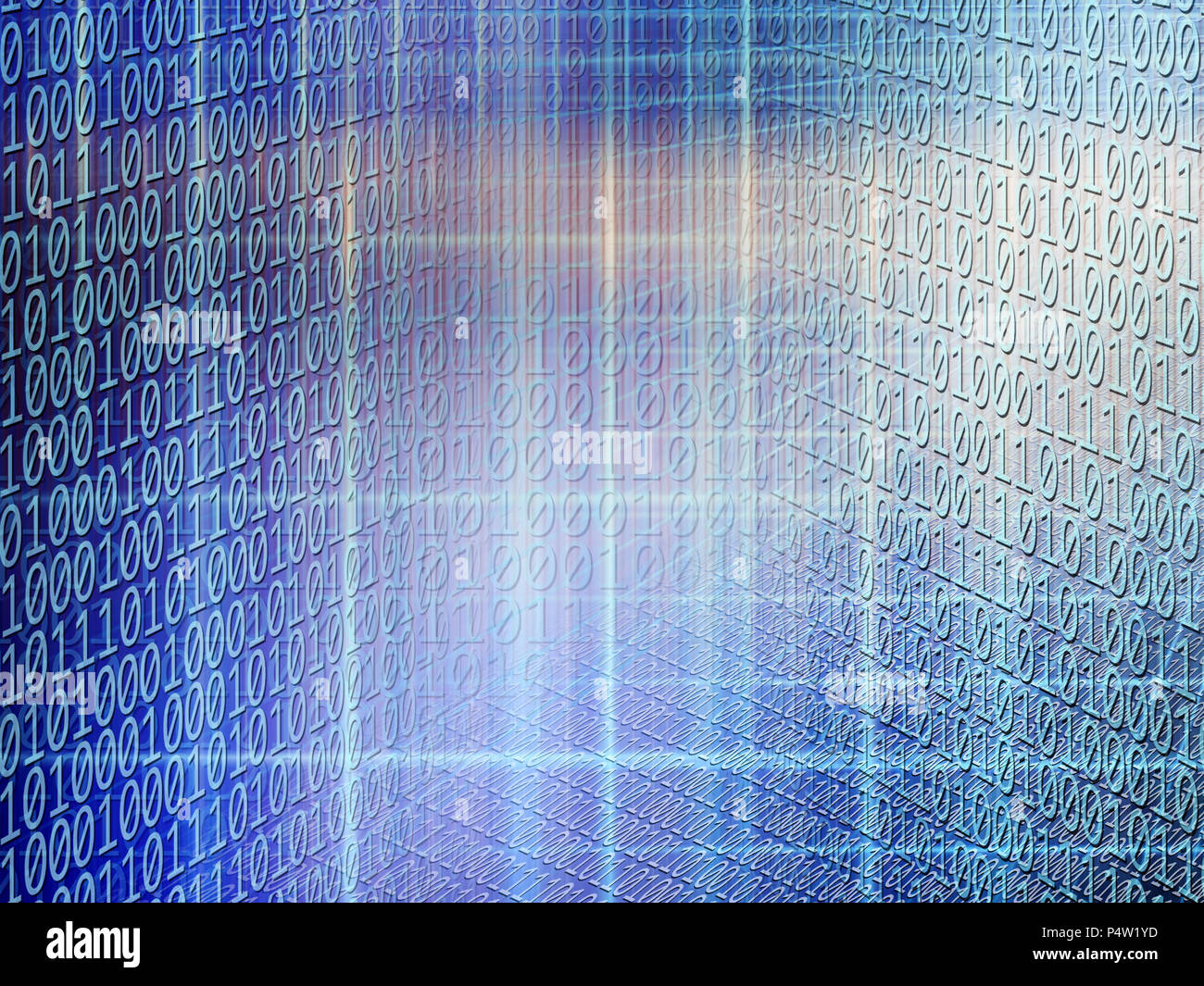 conceptual background image of binary code and abstract lights of ...