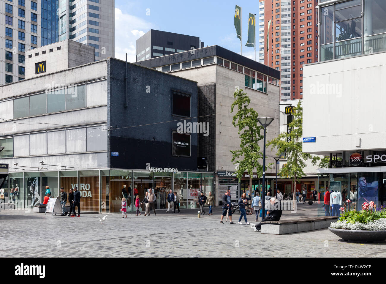 Rotterdam, Netherlands, center of Rotterdam Stock Photo - Alamy