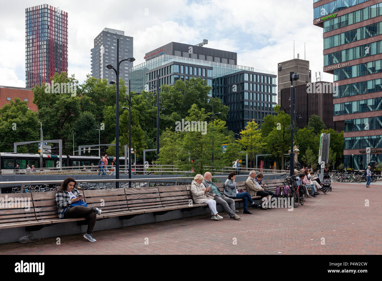 Rotterdam center high towers hi-res stock photography and images - Alamy