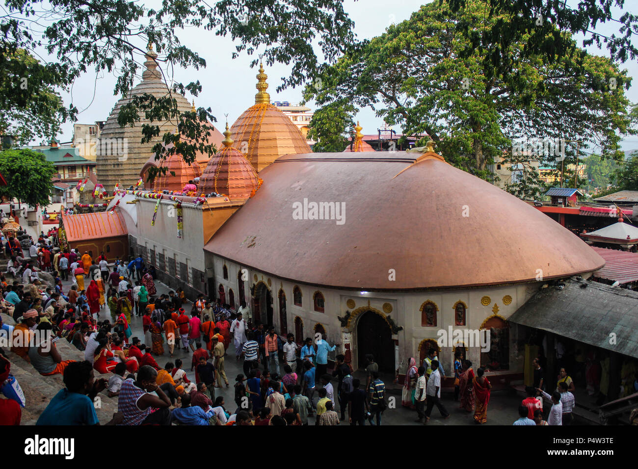 Guwahati, India. 22nd June, 2018. Kamakhya Temple with the gathering of ...