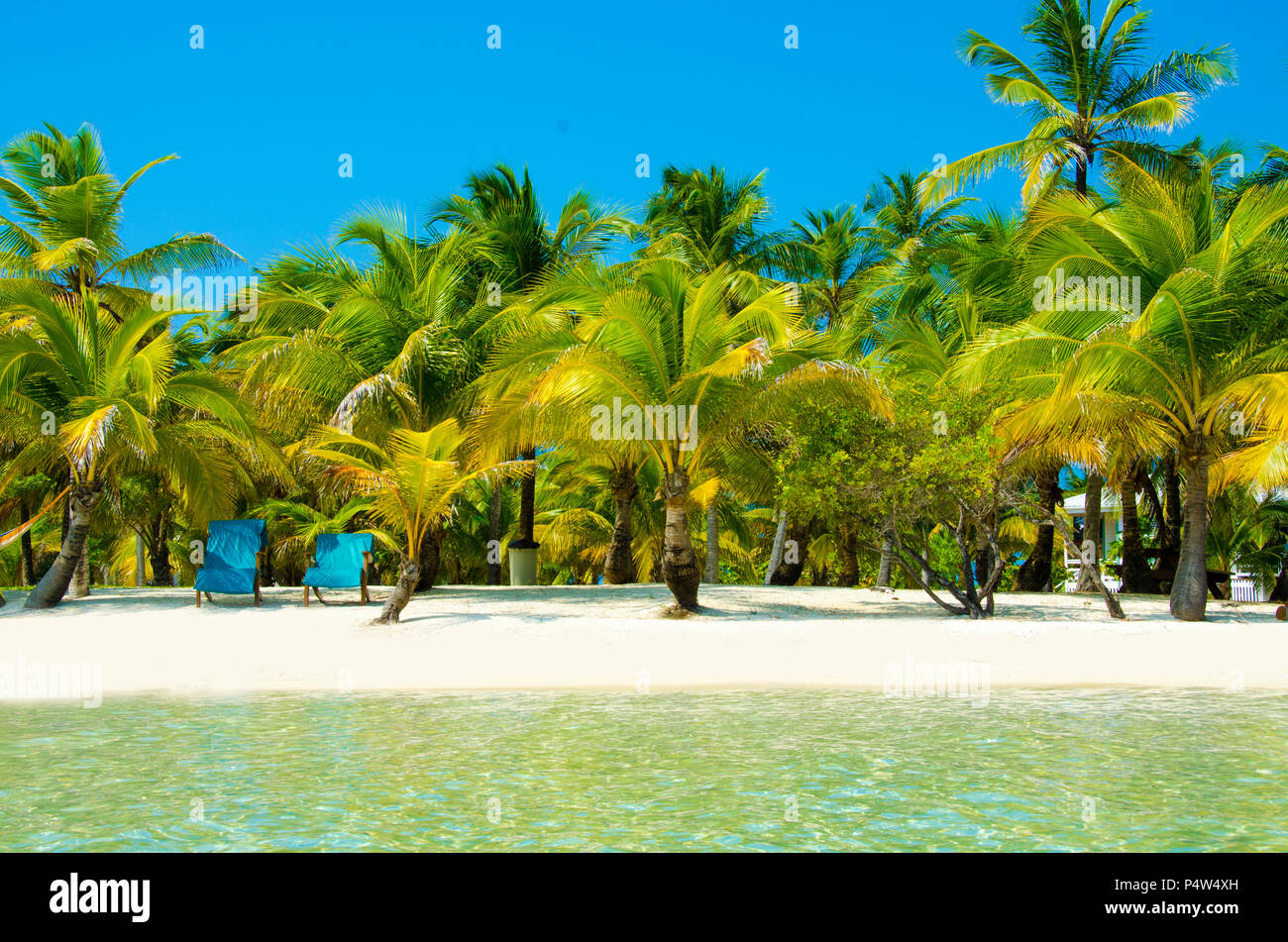 South Water Caye in Belize - small caribbean paradise island with ...