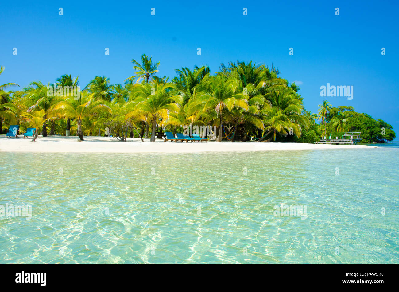 South Water Caye in Belize - small caribbean paradise island with ...