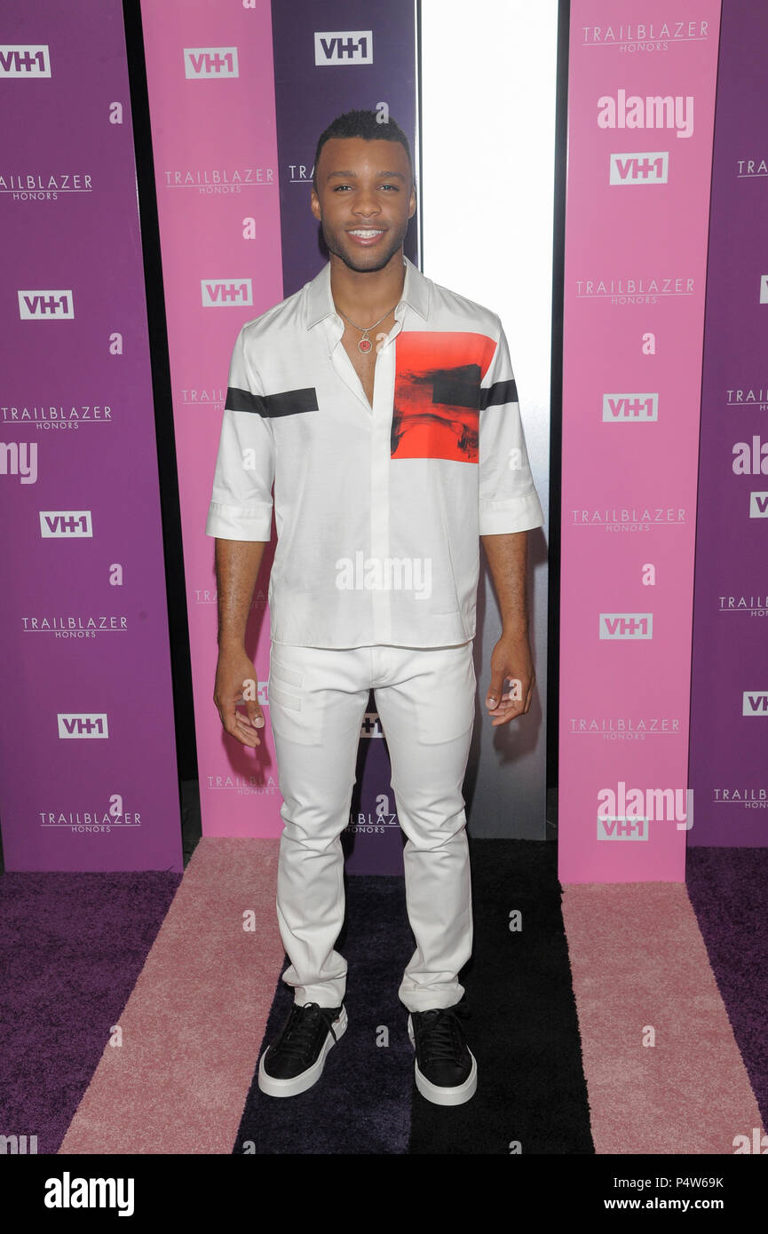 NEW YORK, NY - JUNE 21: Actor Dyllon Burnside attends the 2018 VH 1 ...