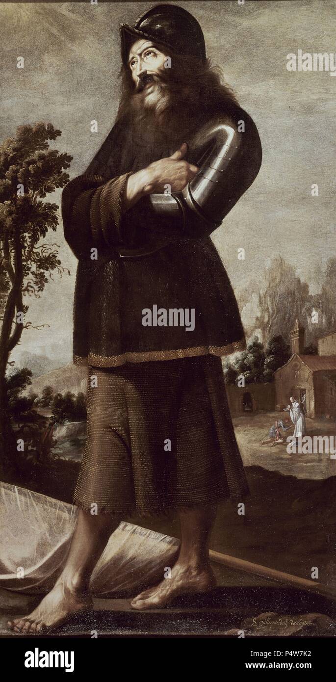 SAN GUILLERMO DE AQUITANIA. Author: Francisco de Zurbaran (c. 1598-1664 ...