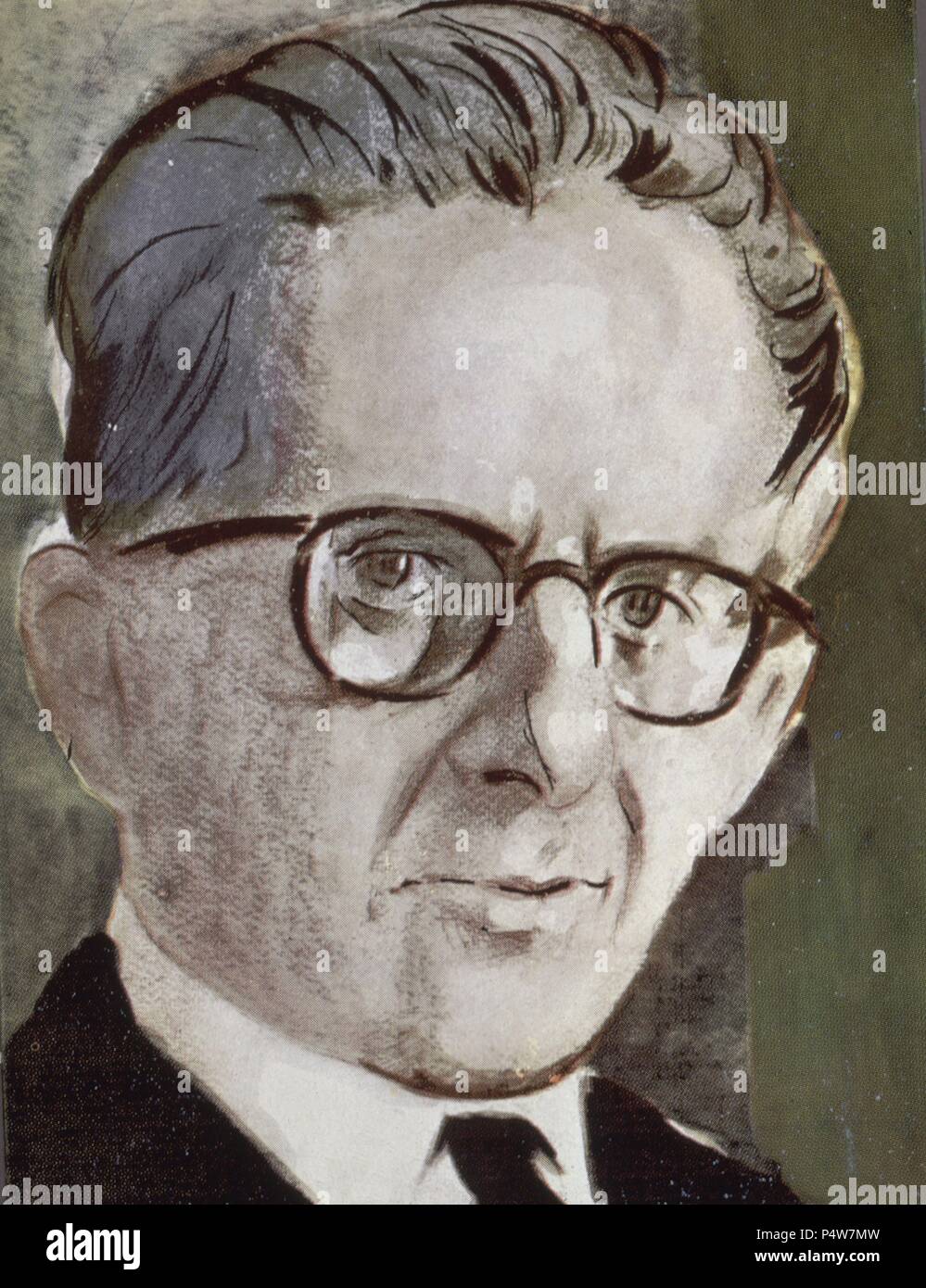 JAMES EDWARD MEADE-RETRATO-ECONOMISTA Stock Photo - Alamy